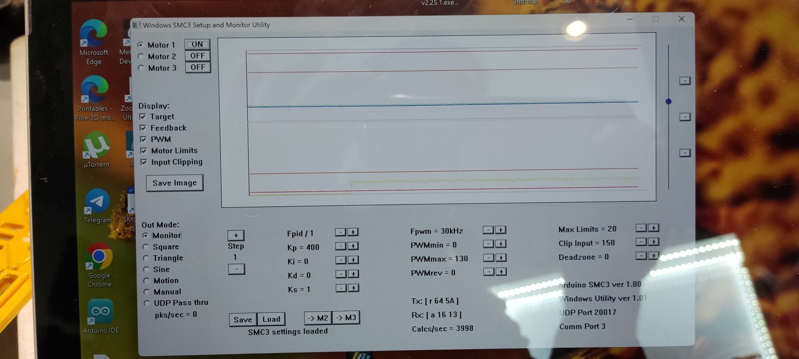 Motors not responding