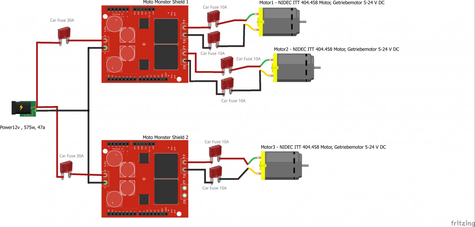 how secure 12 v motor / hardware