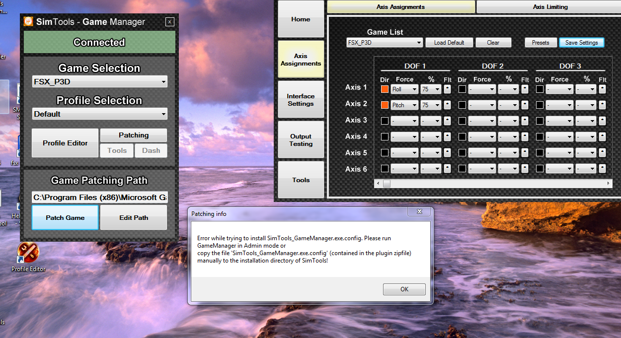 Game Manager won't sync up