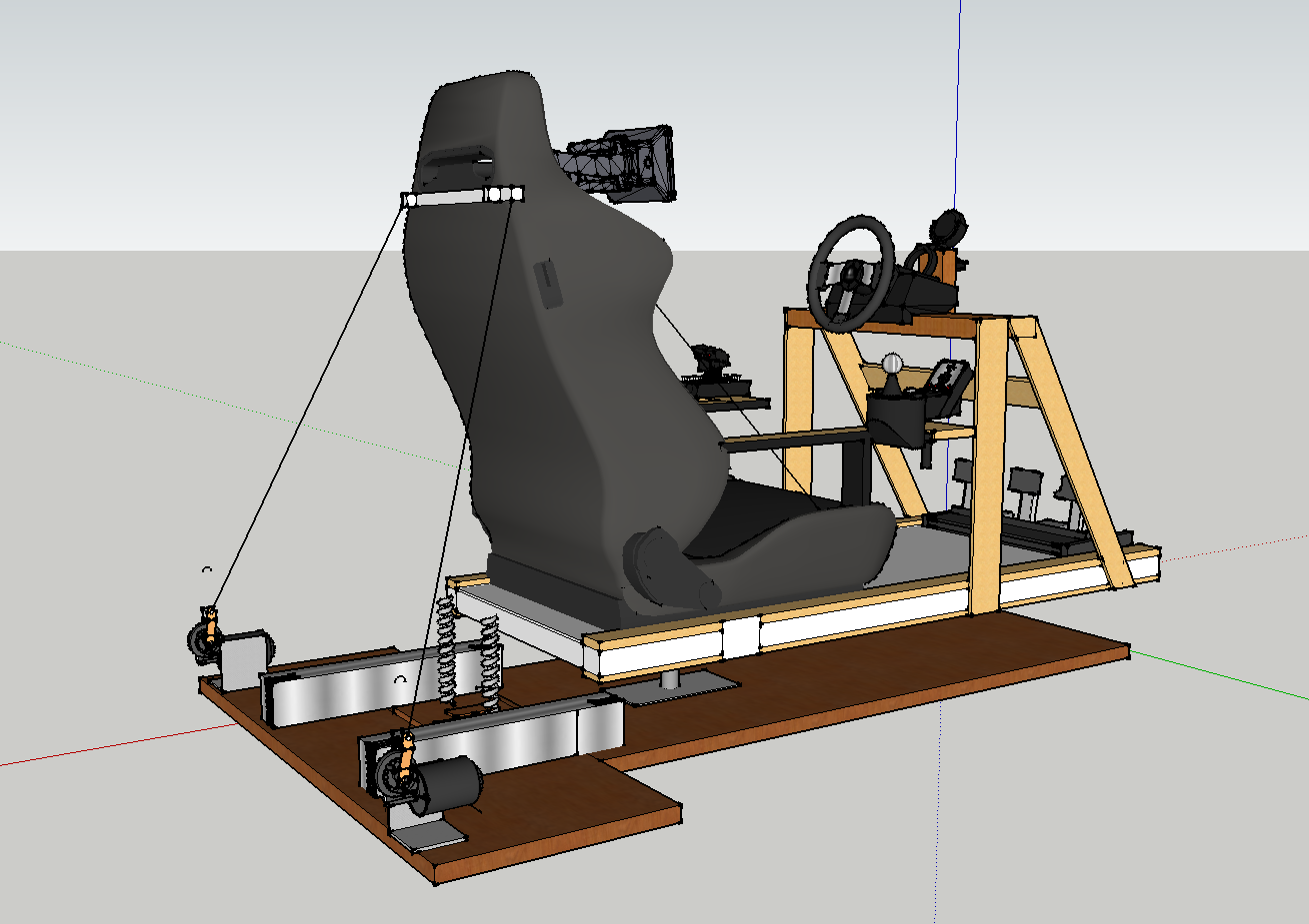 Linkup 2DOF Wood VR Motion Rig