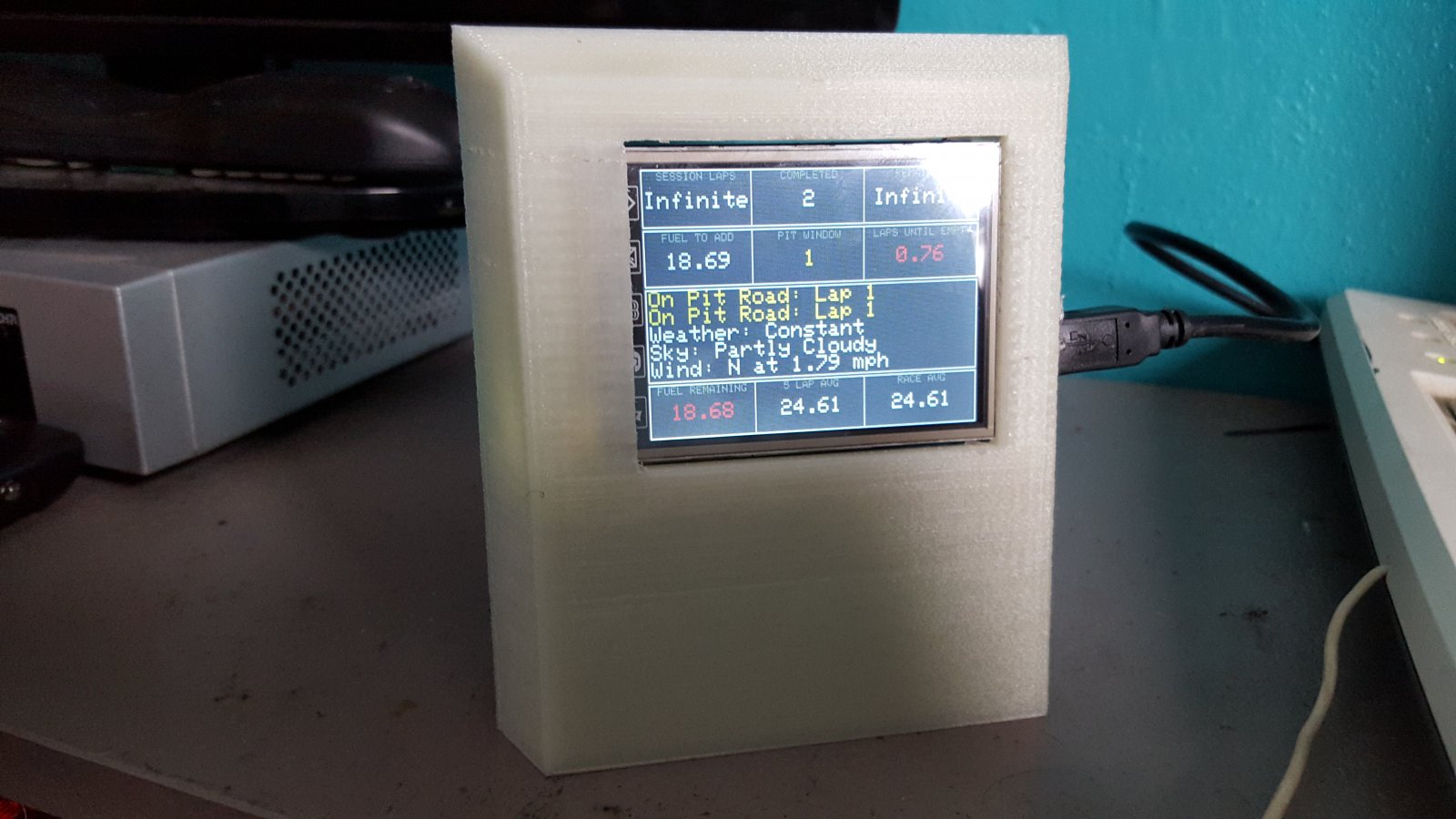 Showroom - Iracing arduino pit board less than $20us