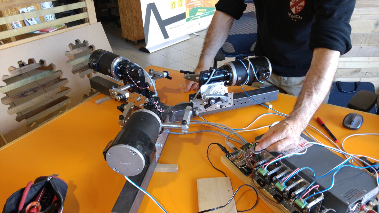 3dof W Heave 24v Dc And Arduino Motion Platform