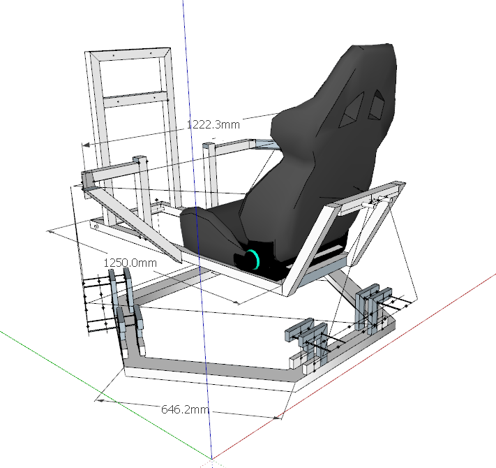 6DOF Sim with 12V DC Motor