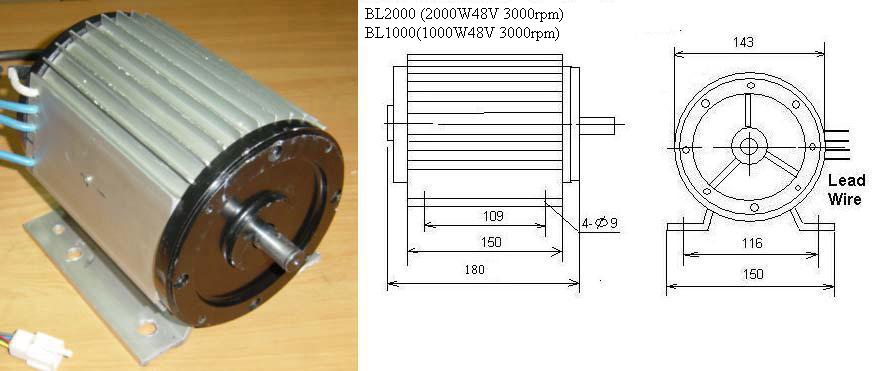 2000W BLDC motors