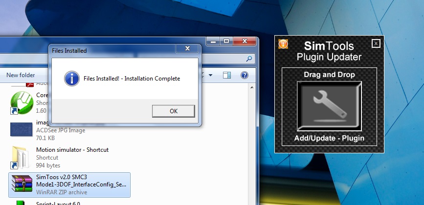 simtools LFS interface presets for installer setup for the first time