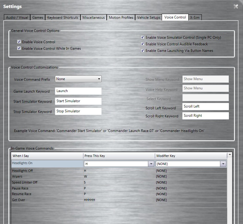 SimXperience Commander With Voice Control for X-Sim 2.1.0.4
