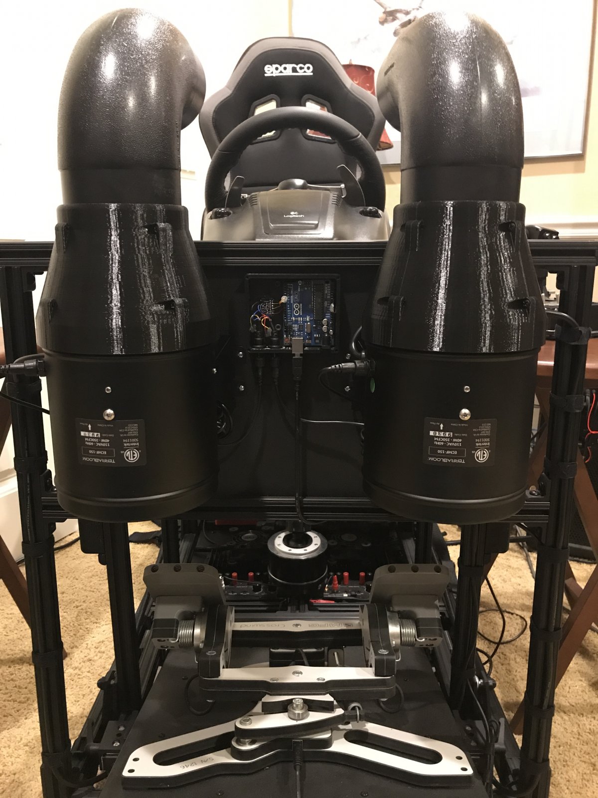 Showroom - Full-Frame 2 DOF, 80/20 Strut, JRKs, Wind, Flying/Driving Rig