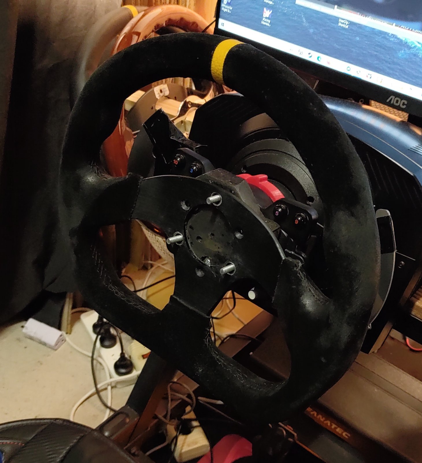 DIY Yoke as a custom wheel on TS-PC base