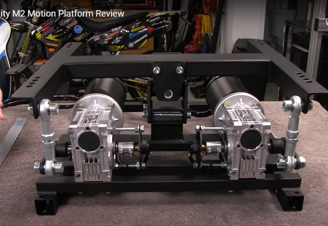 Dimensions of a 2DOF motion platform for SimCalc
