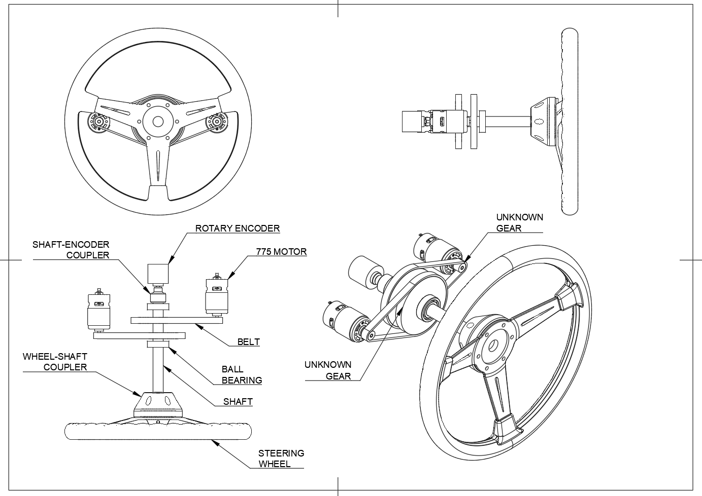 Question - dual 775 FFB wheel