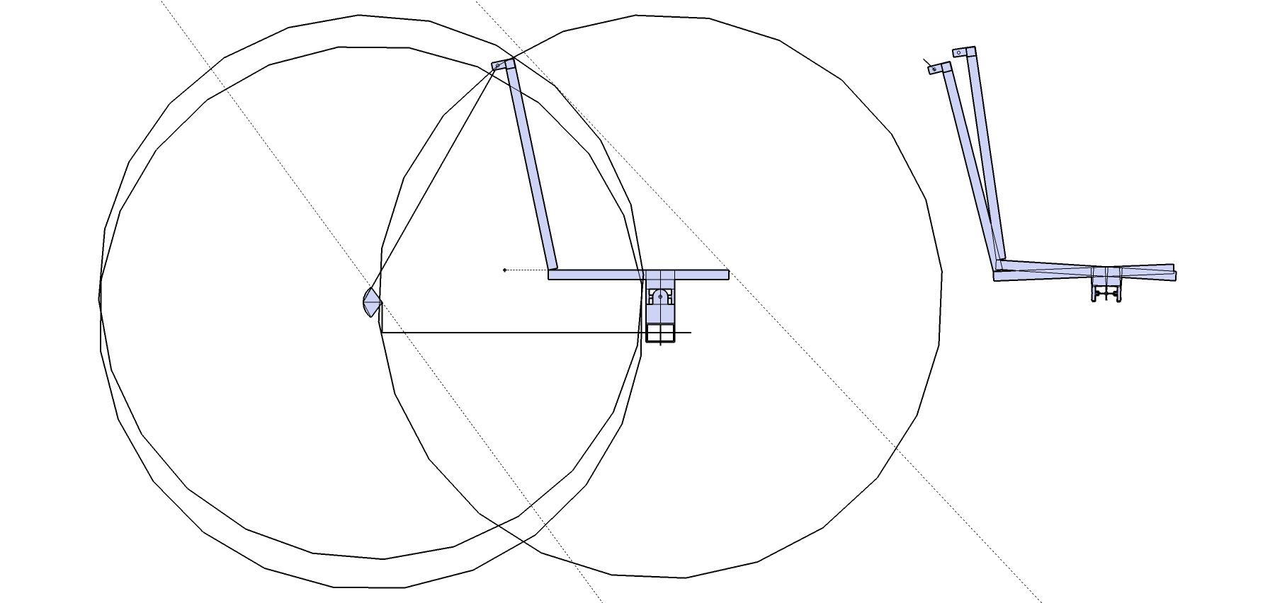 calculating angle of simulator movement