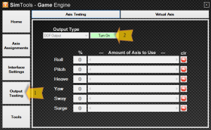 Using the Output - XSimulator Motion Simulator